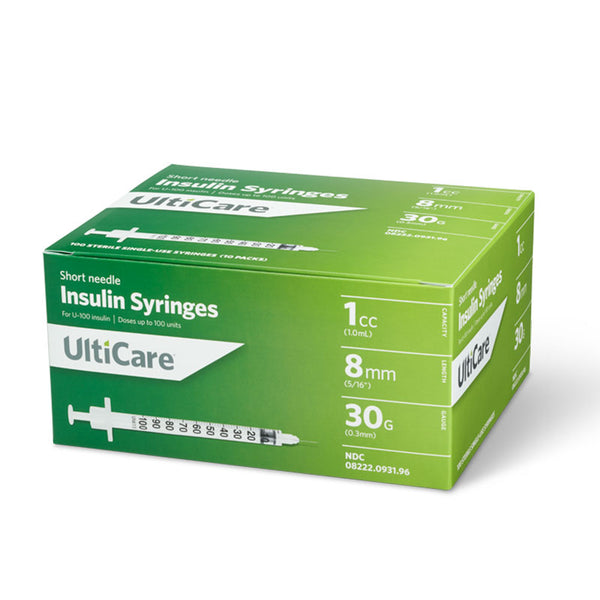 UltiCare® Insulin Syringe, 1cc, 31G x 5/16" – DDP Medical