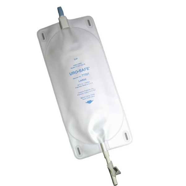 Uro-Safe® Disposable Vinyl Urinary Leg Bag, 18oz, Thumb-Clamp Closure ...